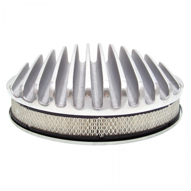 Vintage 14" Round Deep Full Finned Air Cleaner and Element « Vintage Parts